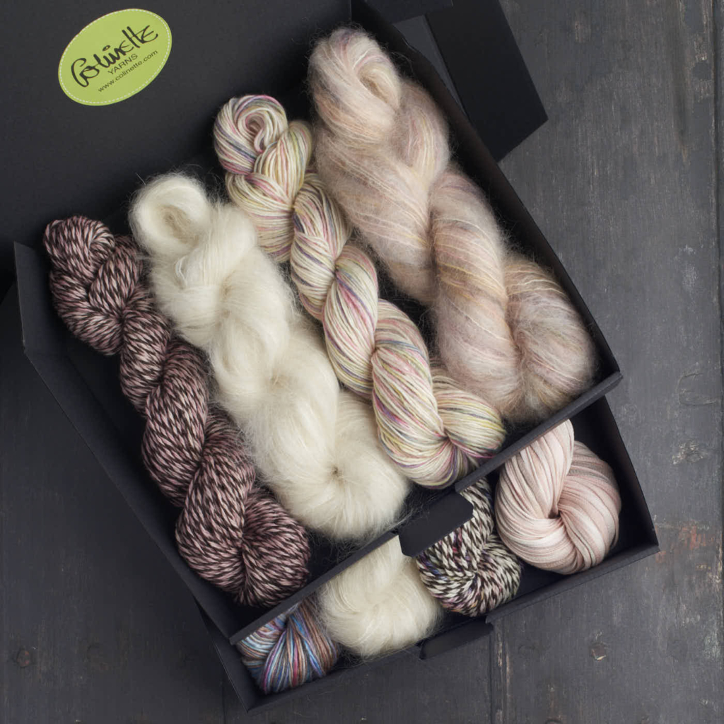 coconut granita - hand dyed throw kit - Colinette Yarns